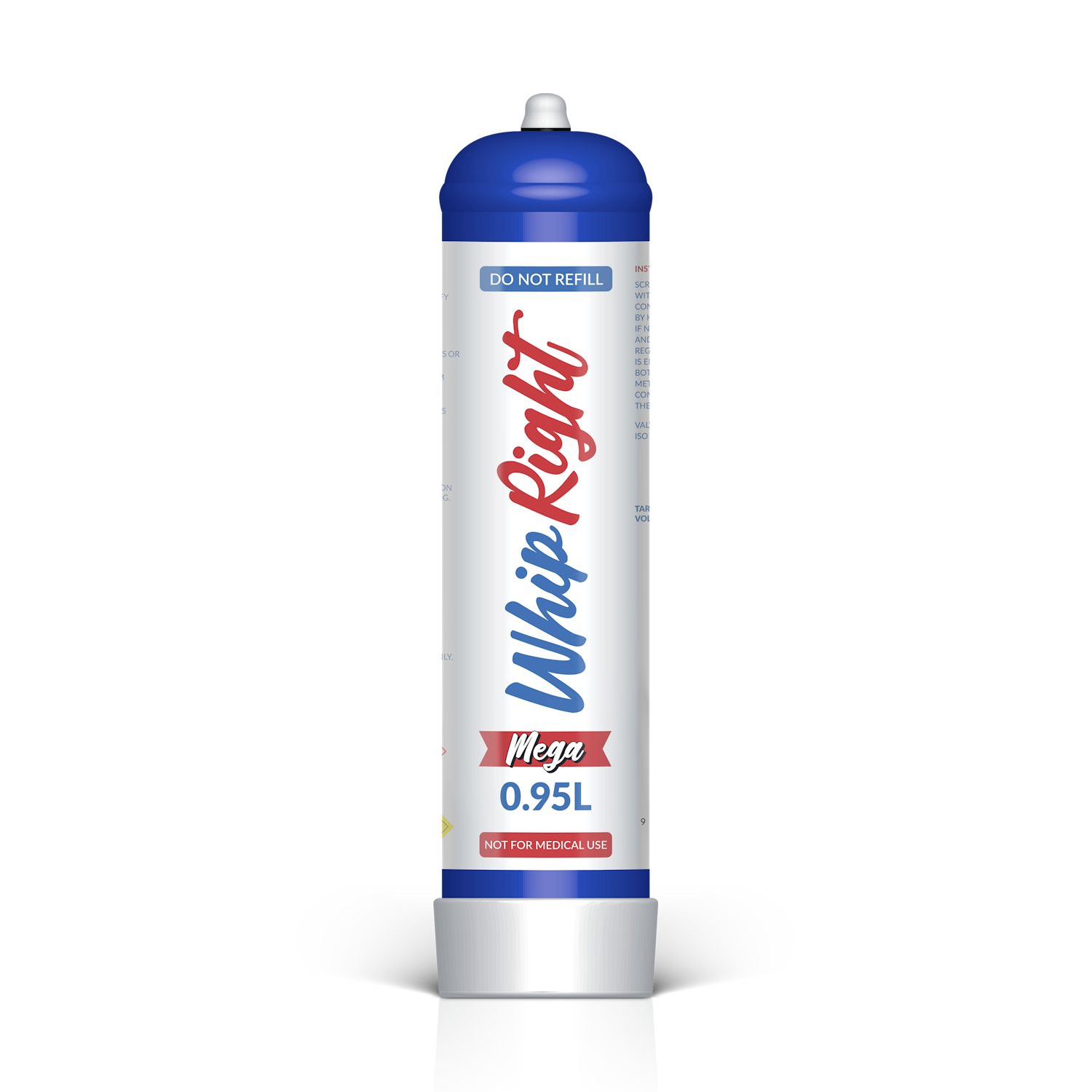 Whip Right Mega 580g Large Cream Charger Mr Cream Whip Right Mega 580g Large Cream Charger Mr Cream